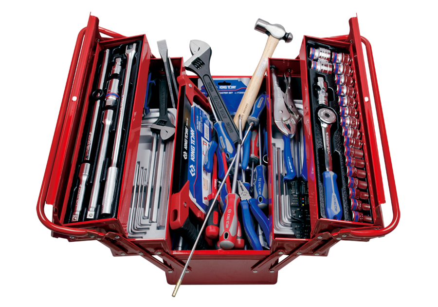 132PC.CANTILEVER TOOL BOX SET METRIC & IMPERIAL