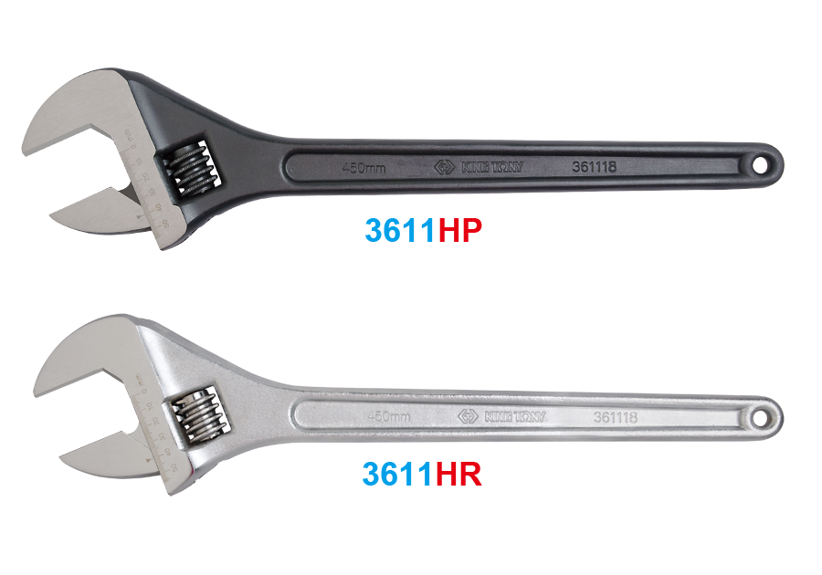 ADJUSTABLE WRENCH 18" CHROME FINISH(450MM)