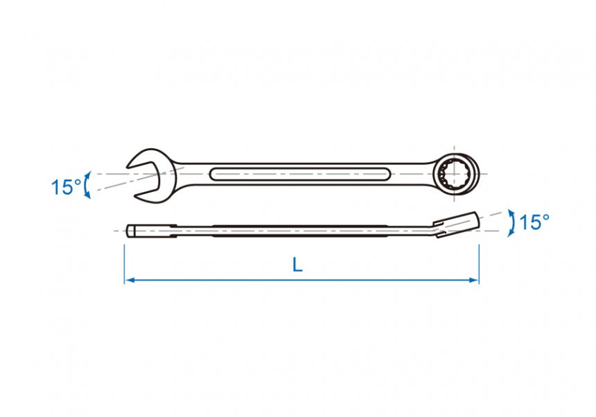 JUMBO TYPE COMBINATION WRENCH 36MM
