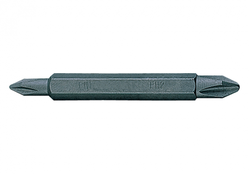 1/4"DOUBLE PHILLIPS HEAD BIT PH2/2*60MML