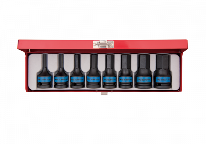8PC.1/2"DR.IMPACT HEX BIT SOCKET SET