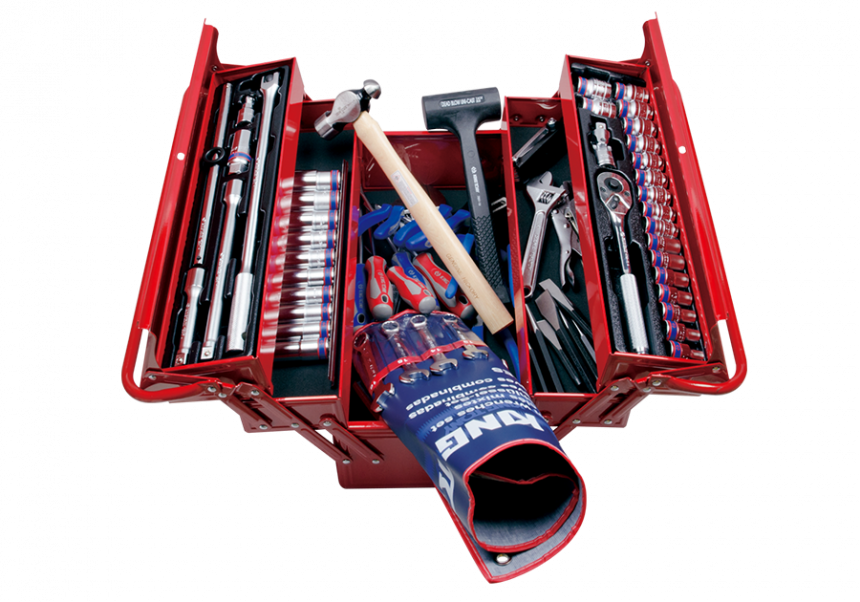 81PC.3 SECTION FOLD UP TOOL BOX SET METRIC