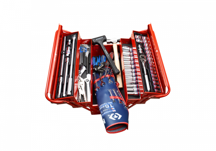 84PC.3 SECTION FOLD UP TOOL BOX SET SAE