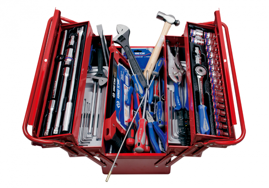 132PC.CANTILEVER TOOL BOX SET METRIC & IMPERIAL